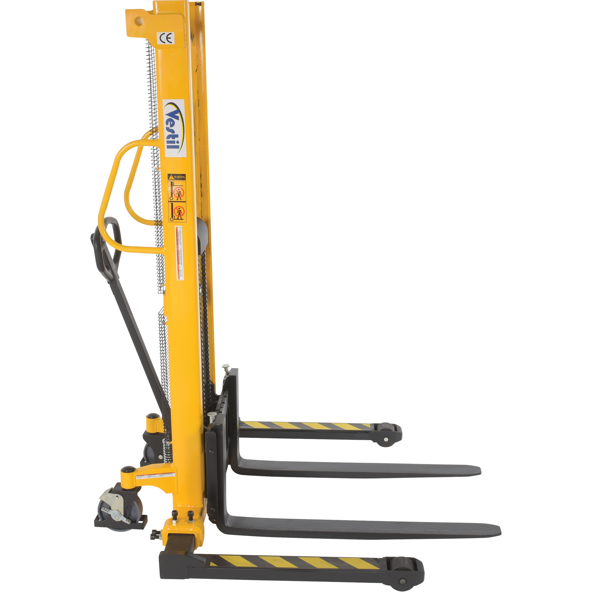 Vestil Manual Hydraulic Stacker, Hand Pump Operated, 2000 lbs. Capacity ...